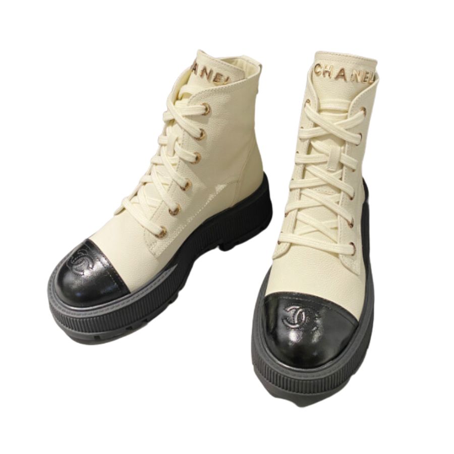 Chanel Short Boots White For Women - TEMAFES
