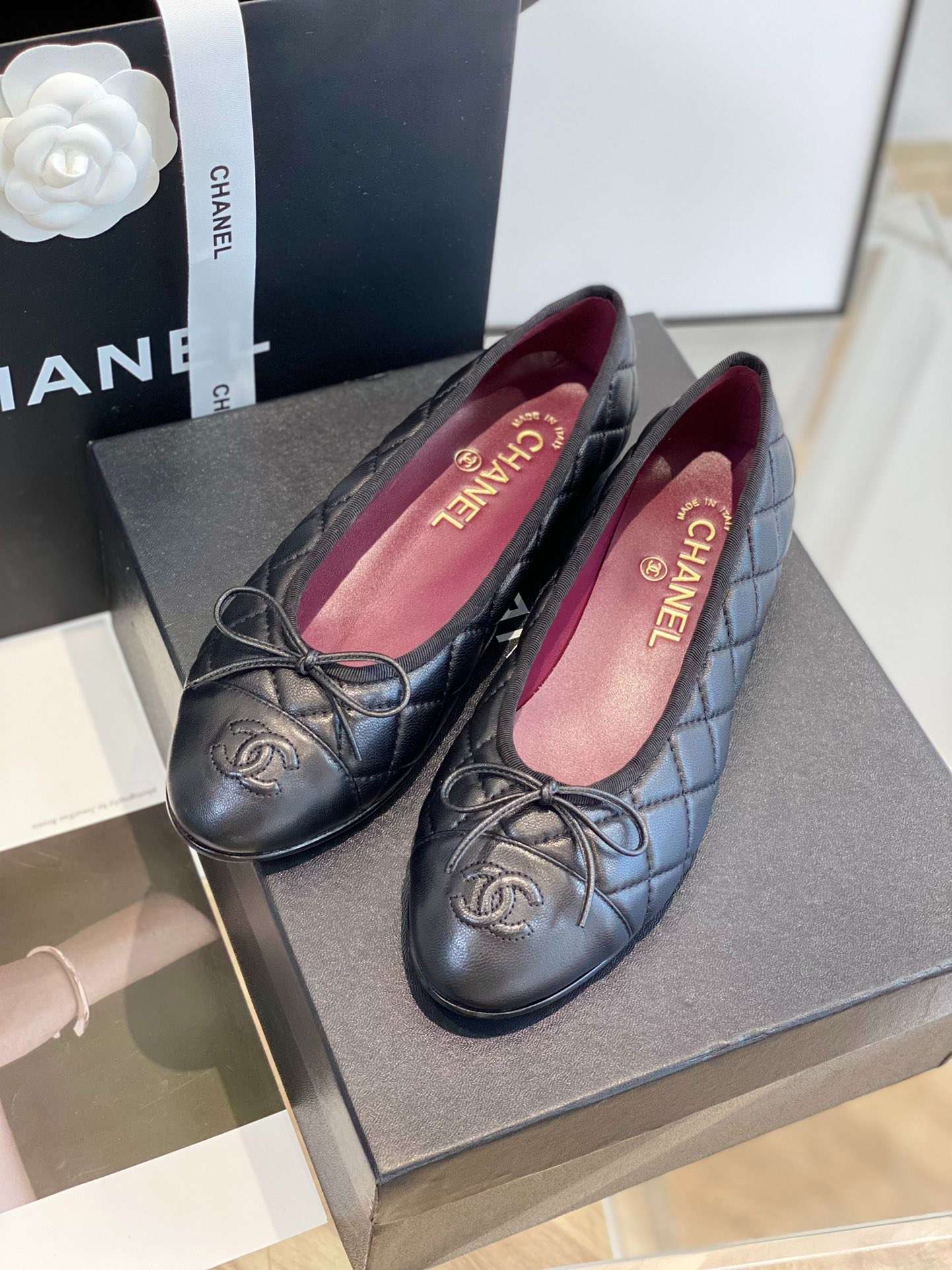 Chanel Ballet Flats Grey For Women - Temafes