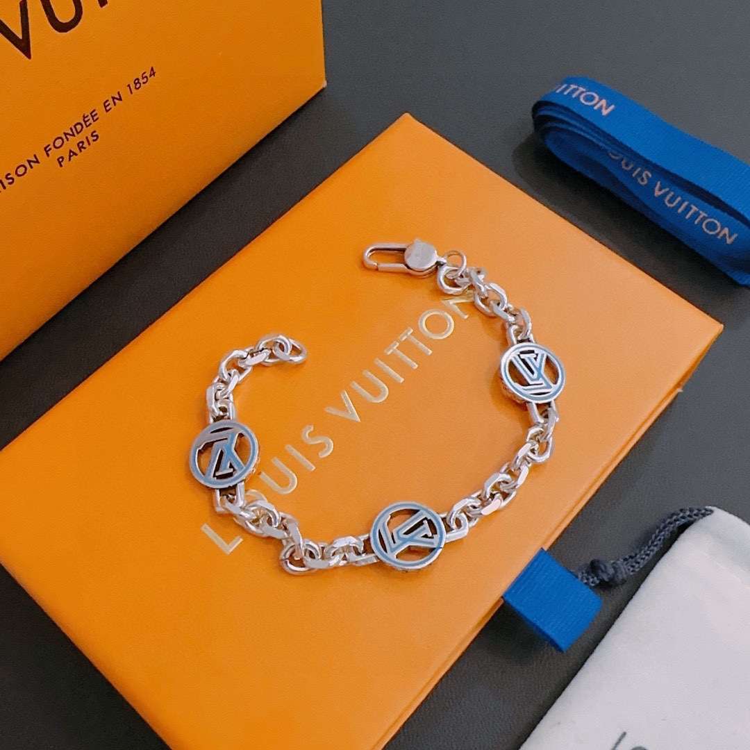 Louis Vuitton Rock Punk Bracelet Silver For Women - Temafes