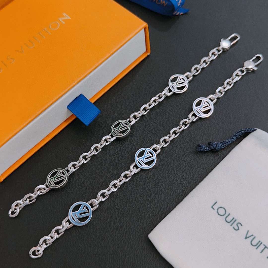 Louis Vuitton Rock Punk Bracelet Silver For Women - Temafes