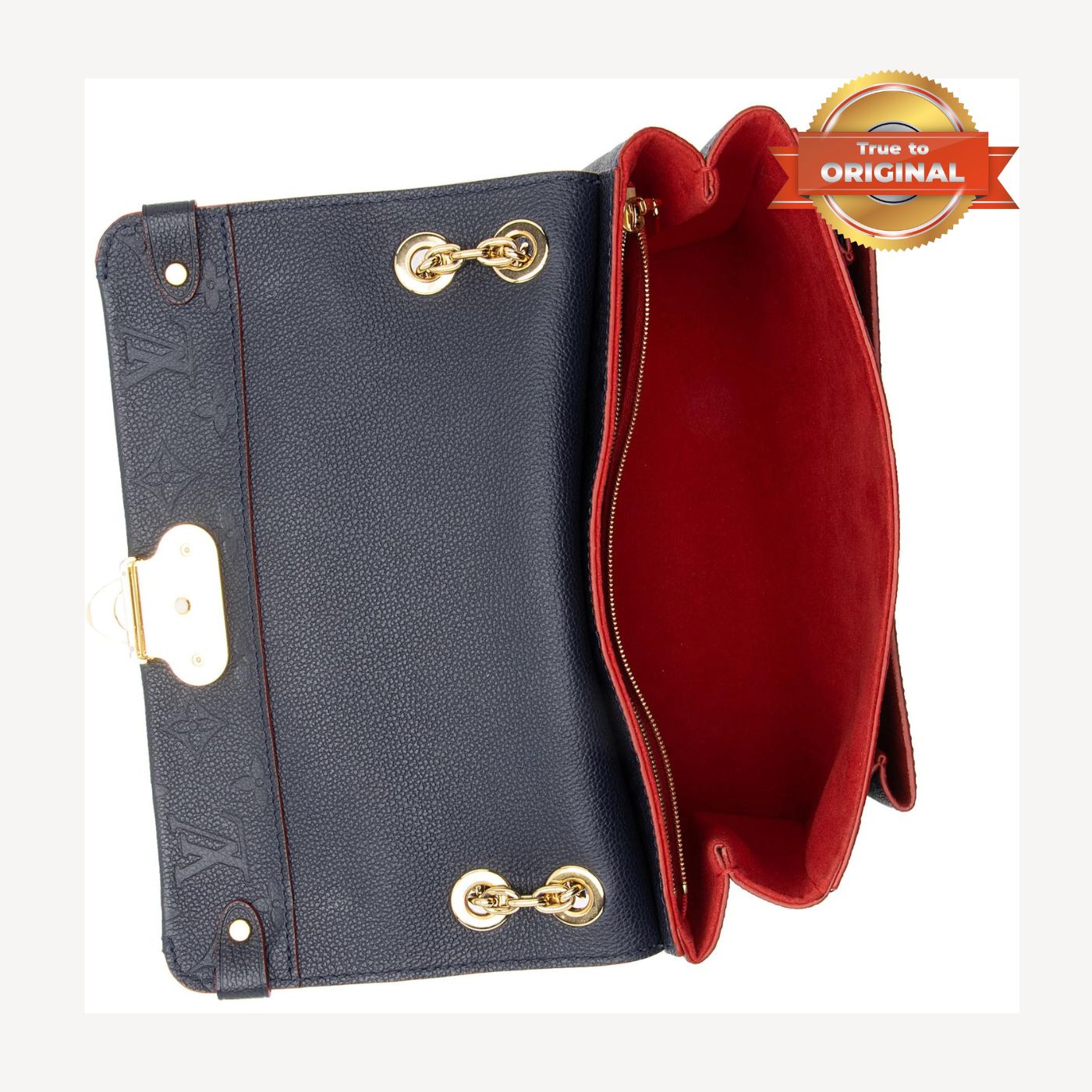 [True-to-ORIGINAL] Louis Vuitton Vavin MM Monogram Empreinte Navy Blue ...