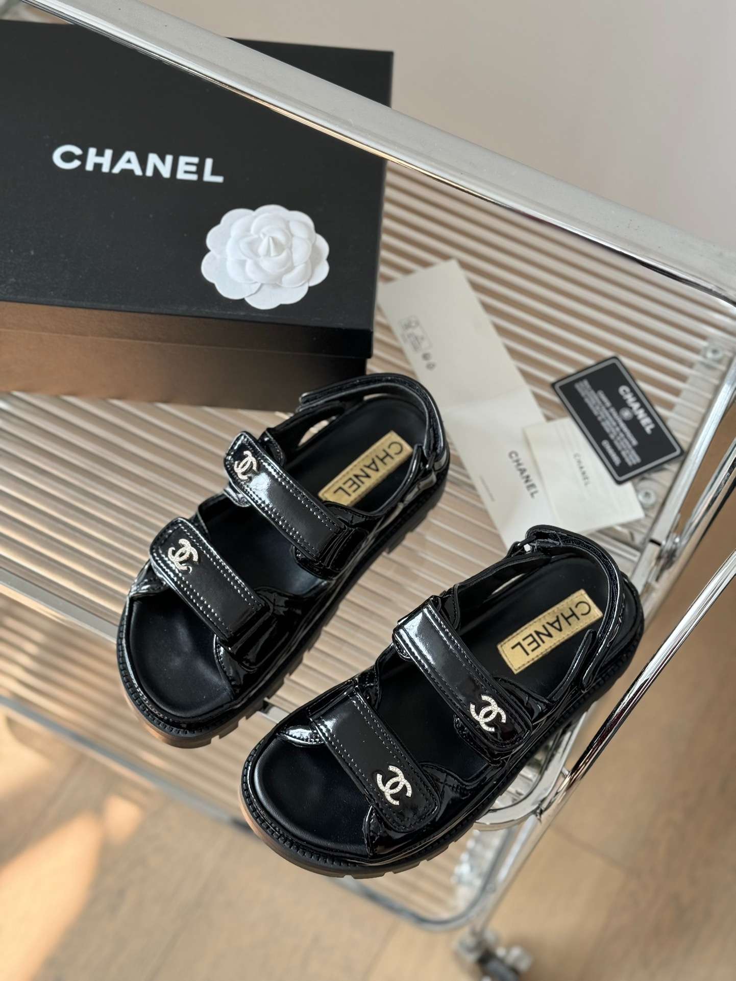Chanel Sandals Black For Women - Temafes