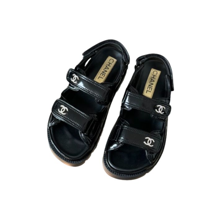 Chanel Sandals Black For Women - Temafes