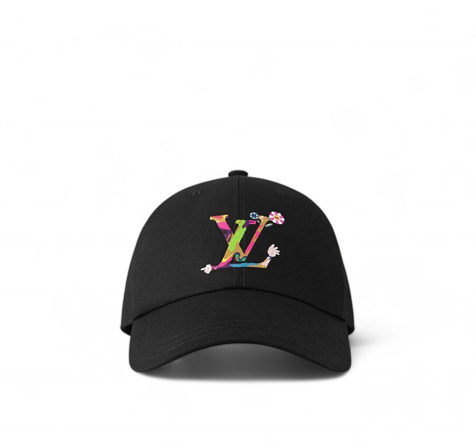 Louis Vuitton LV x TM Superflat Cap Black For Women M5000M - Temafes