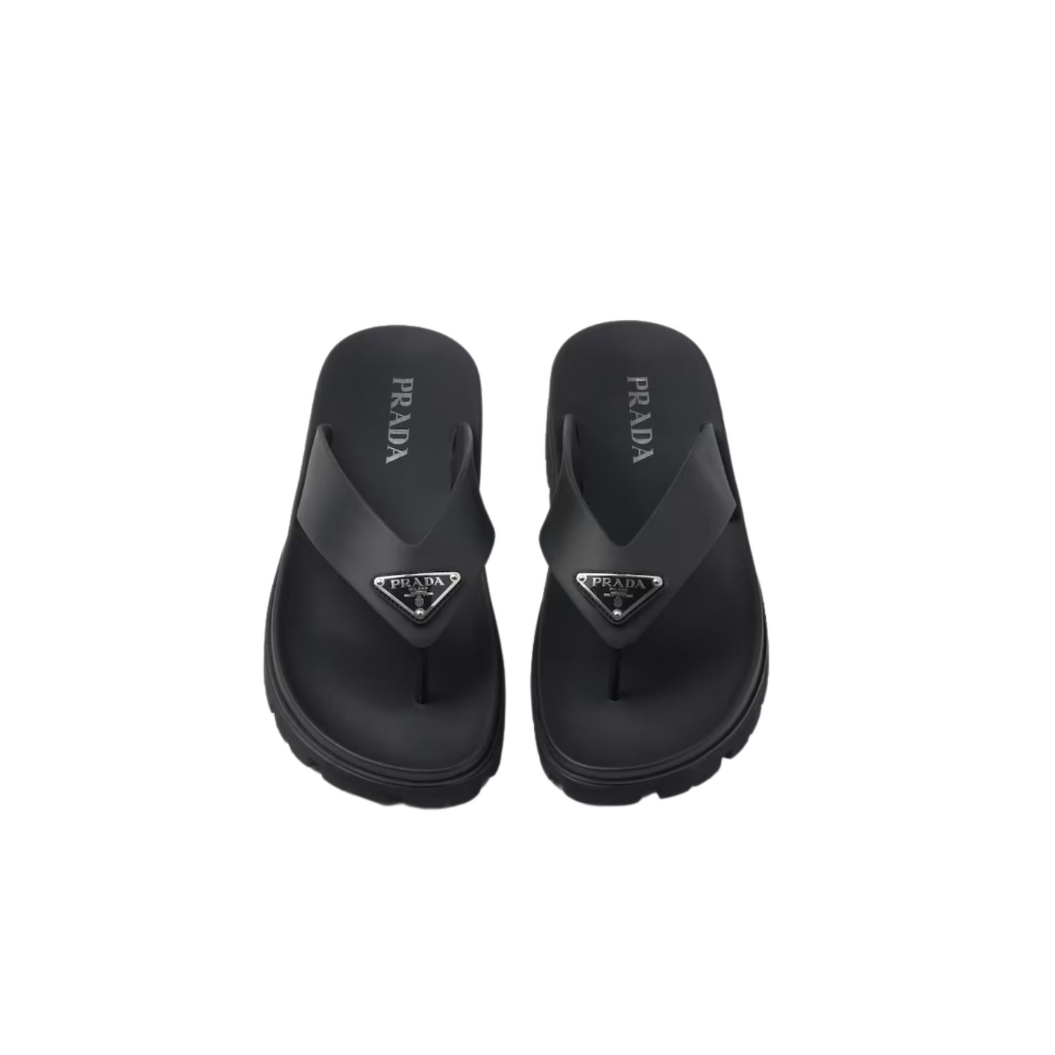 Prada Rubber Thong Sandal Black For Men - 2Y3130_3LKK_F0002_F_G000 ...