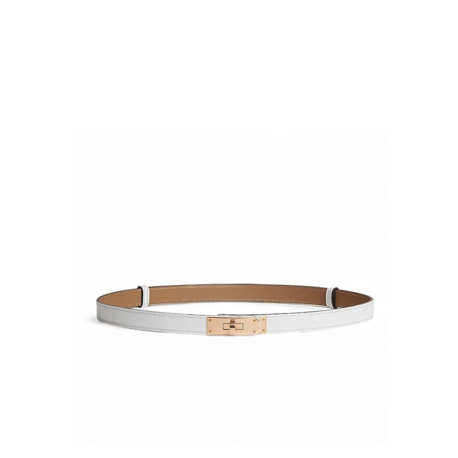 Hermes Kelly 18 Belt Blanc H069853CD01 - TEMAFES