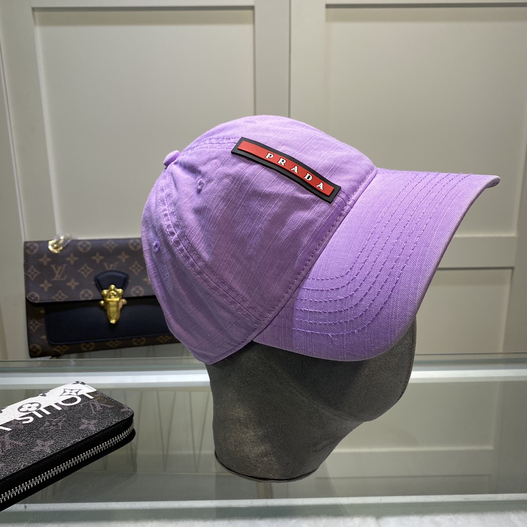 Prada Denim Baseball Cap Purple Prada Cap - Temafes