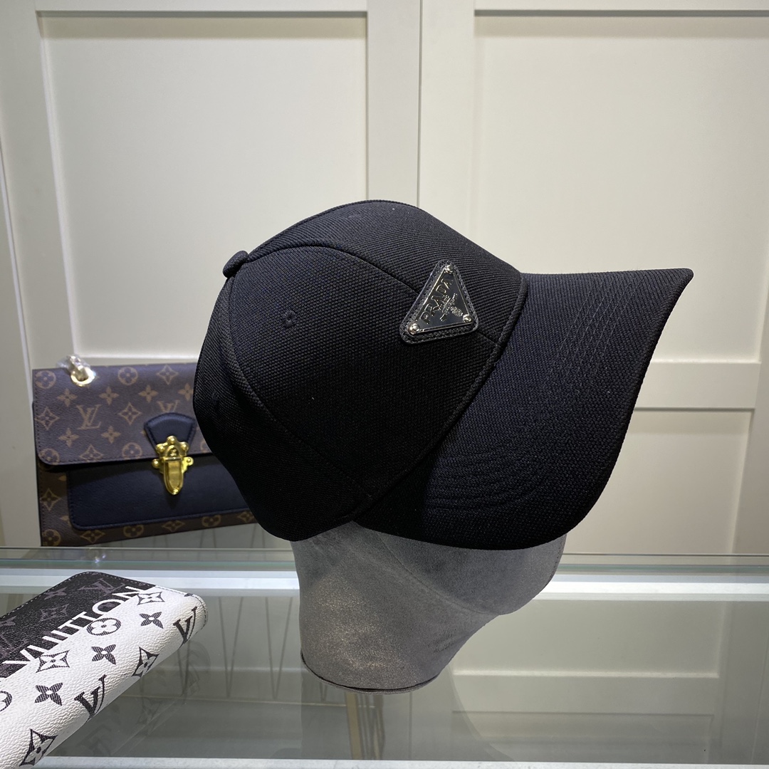 Prada Drill Baseball Cap Black Prada Cap - Temafes