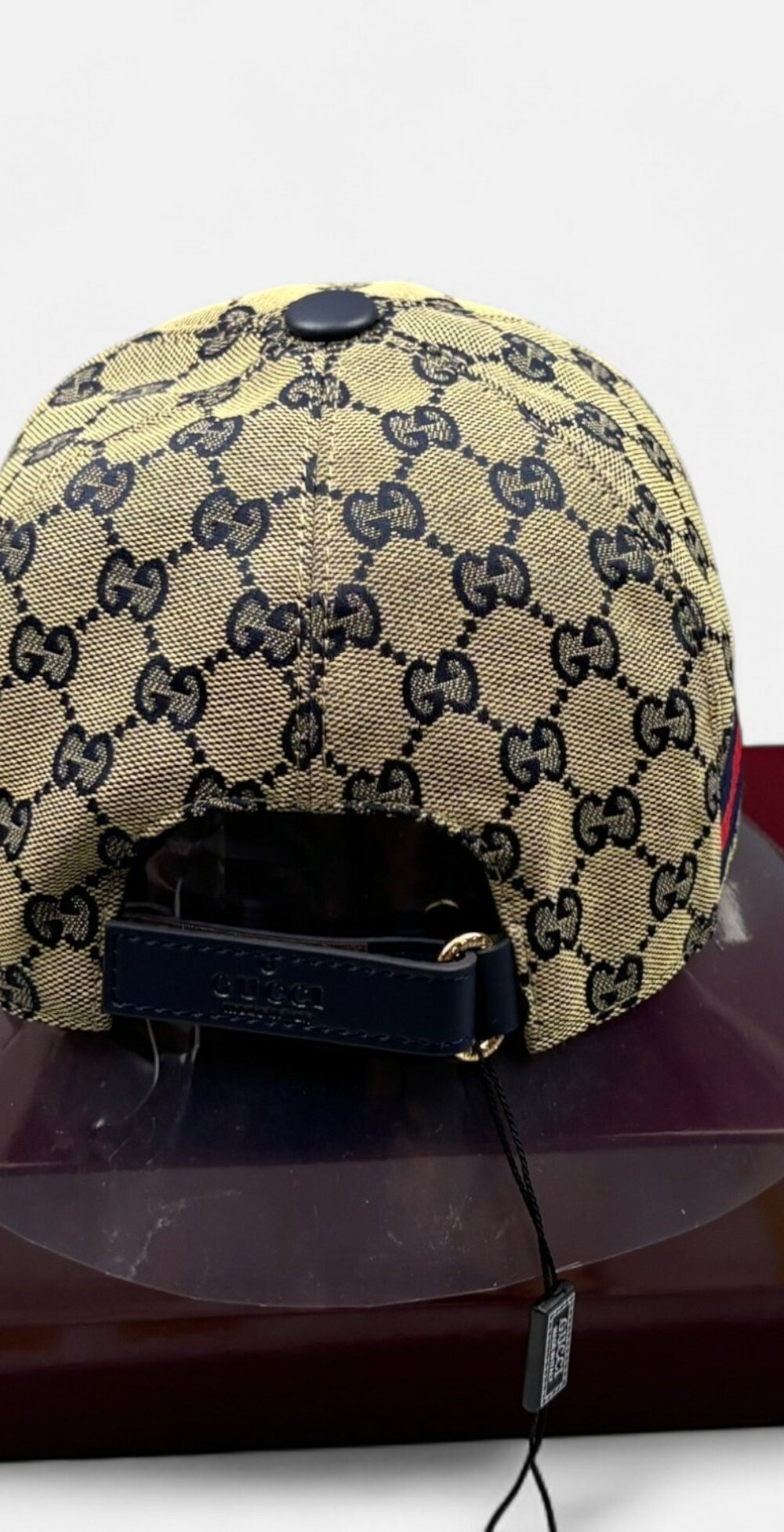 Gucci Original GG Canvas Baseball Hat With Web Beige/Blue GG Hat - Temafes