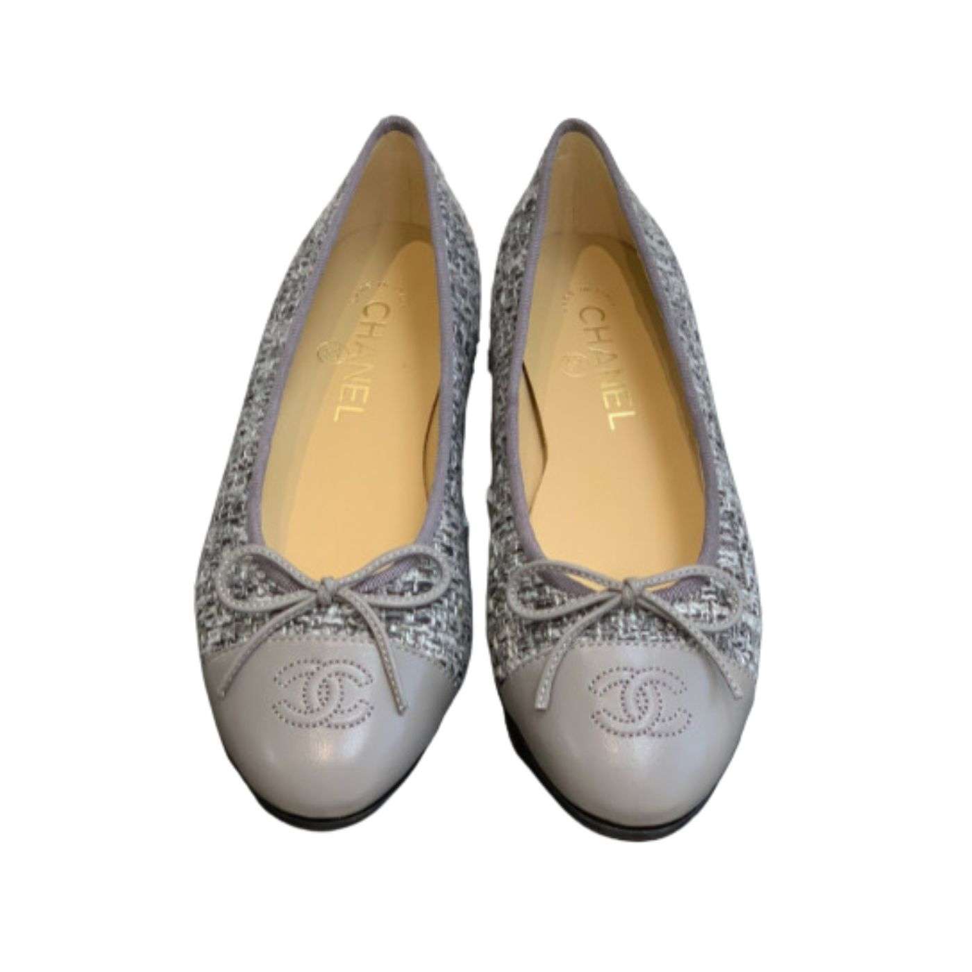 Chanel Ballet Flats Grey For Women - Temafes