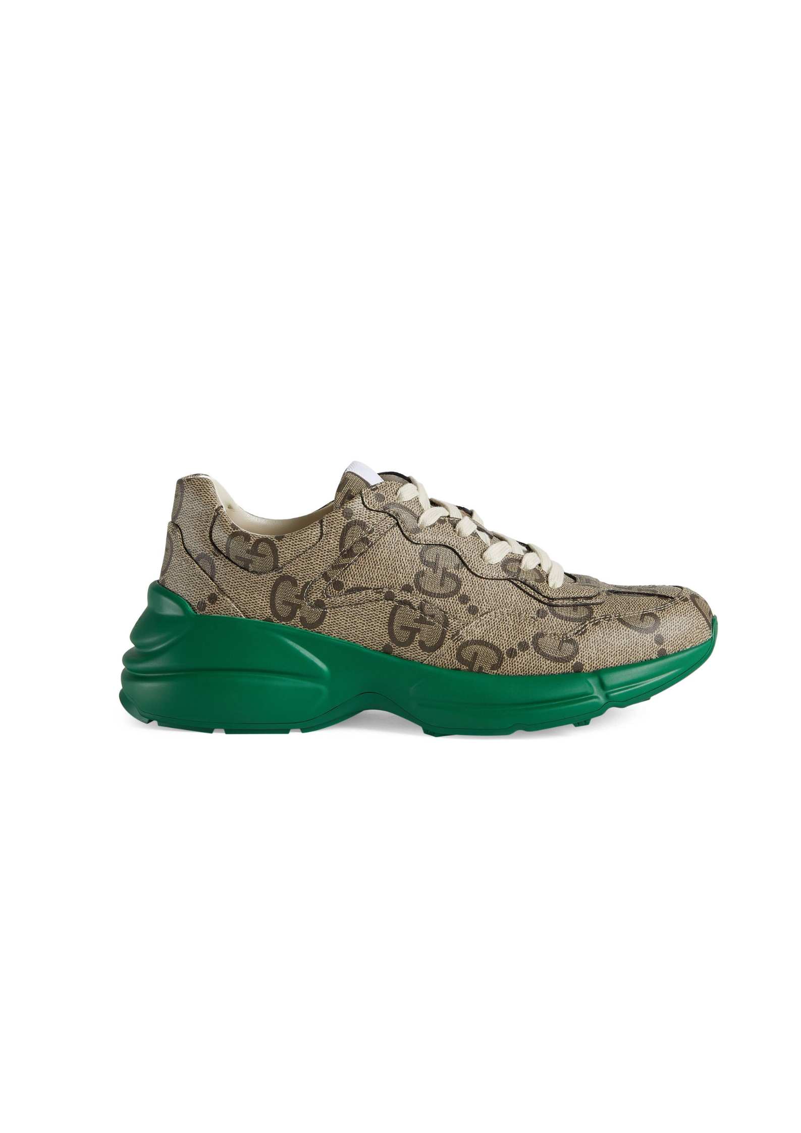 Gucci GG 100 Rhyton Sneaker Green For Men - TEMAFES