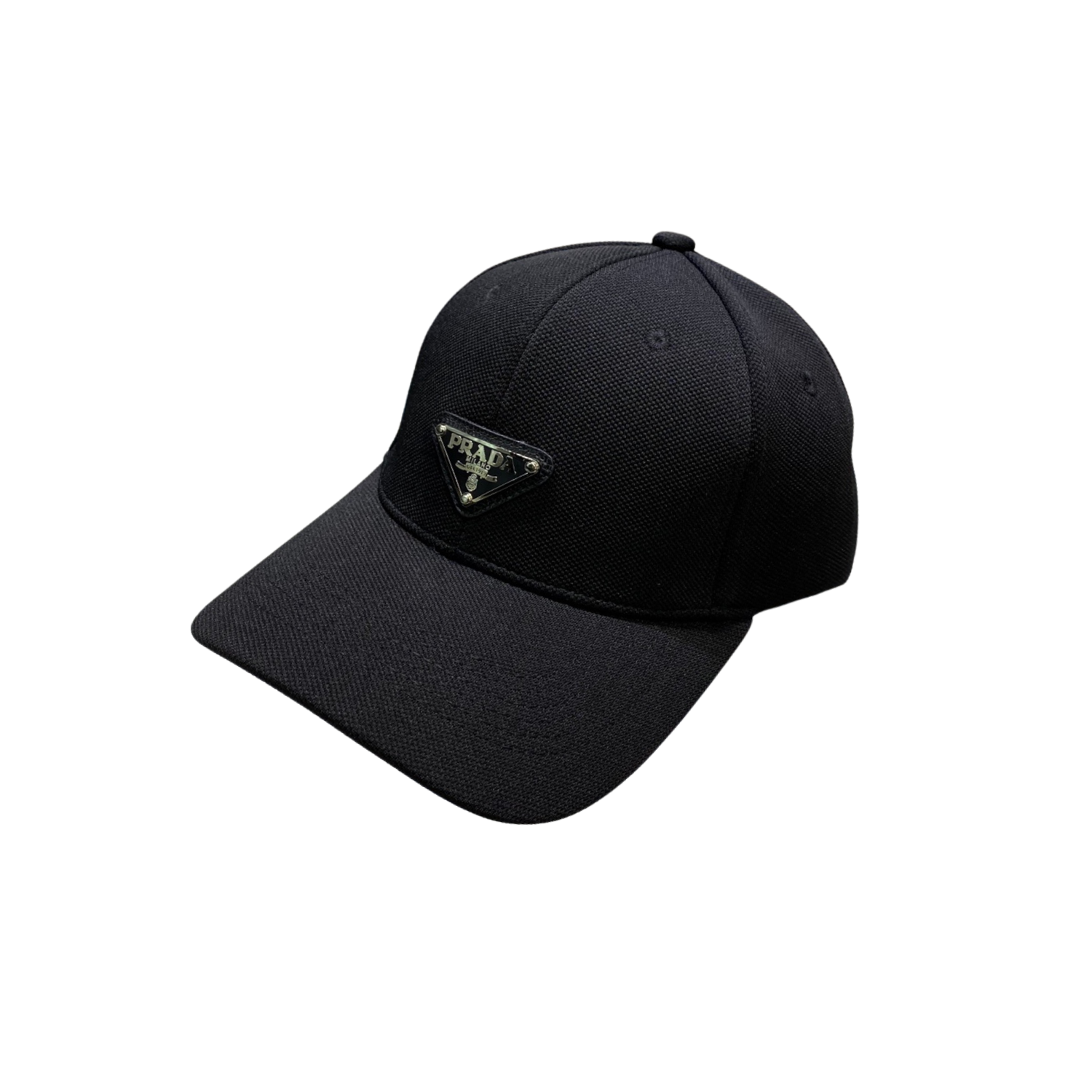 Prada Drill Baseball Cap Black Prada Cap - TEMAFES