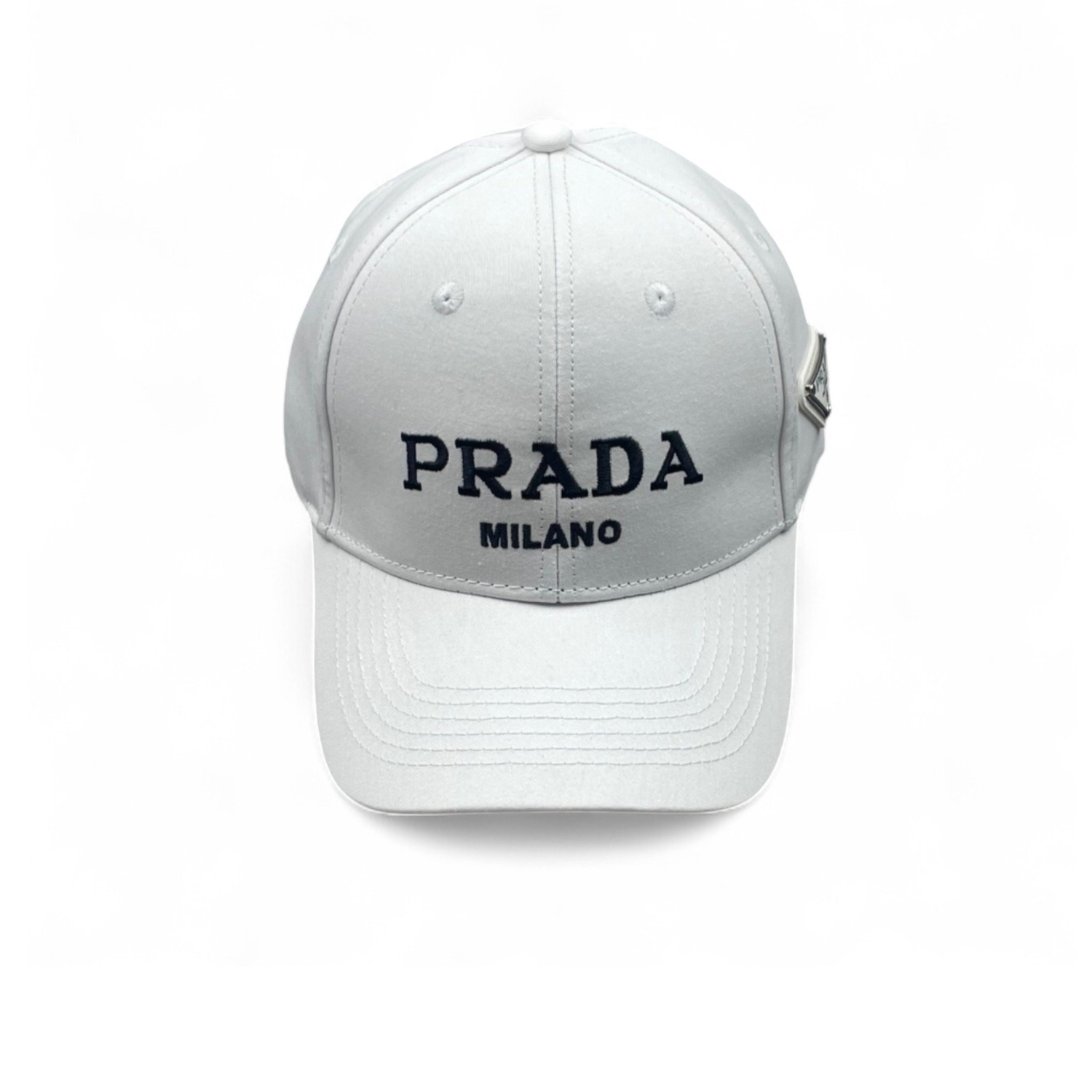 Prada Denim Baseball Cap White Prada Cap - TEMAFES