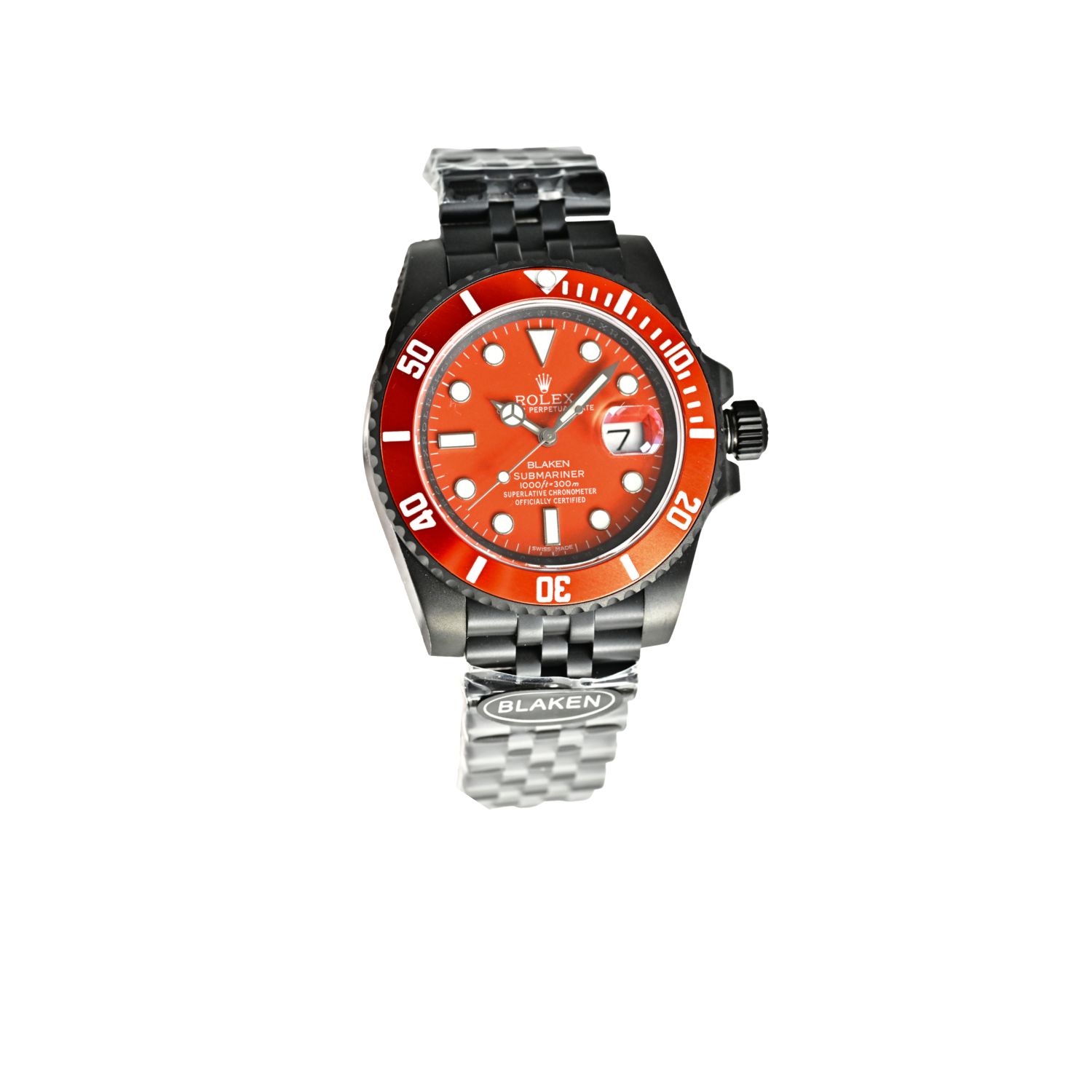 Rolex Watch Blaken Daytona Submariner Orange Dial And Orange Bezel ...